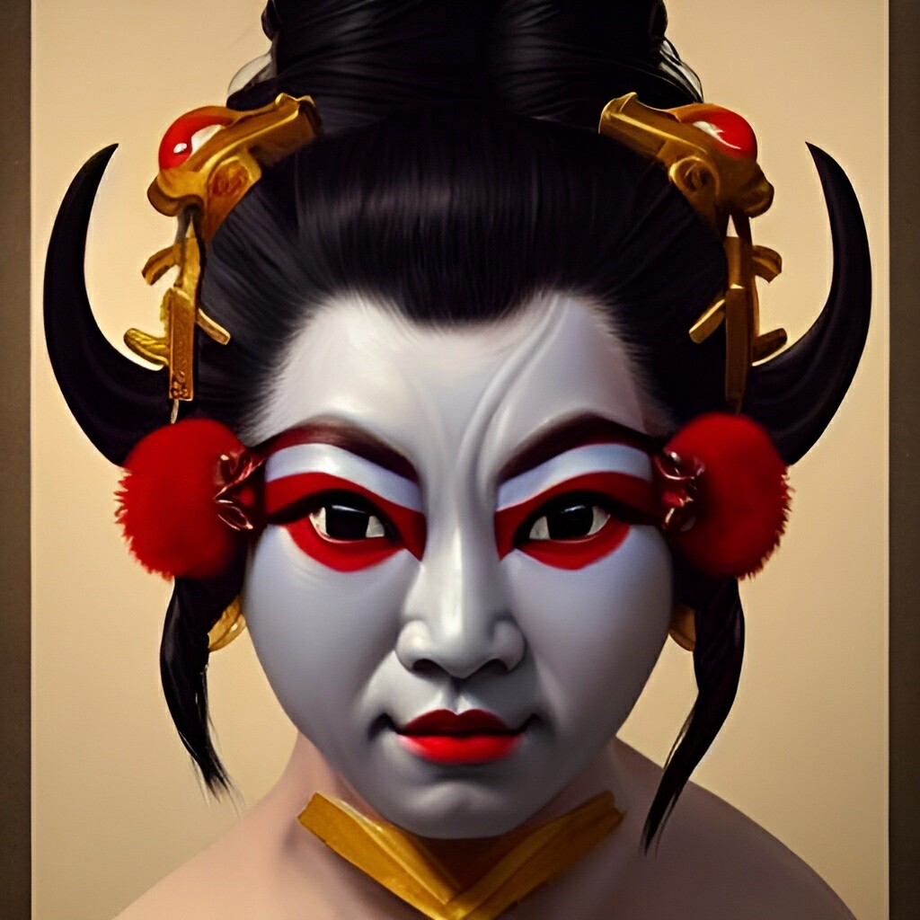 ArtStation - 00032 Mask Geisha 92jpg wonder pack | Artworks
