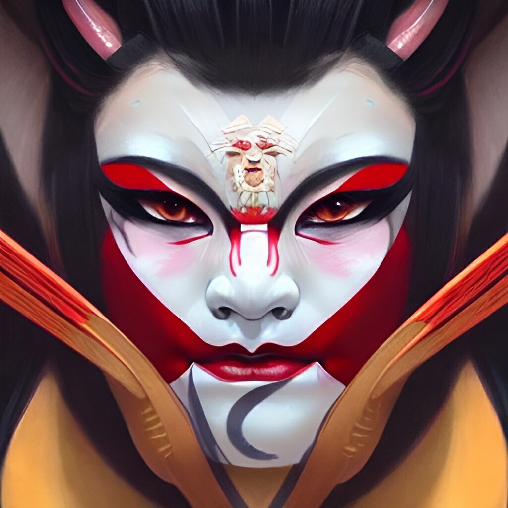 ArtStation - 00032 Mask Geisha 92jpg wonder pack | Artworks