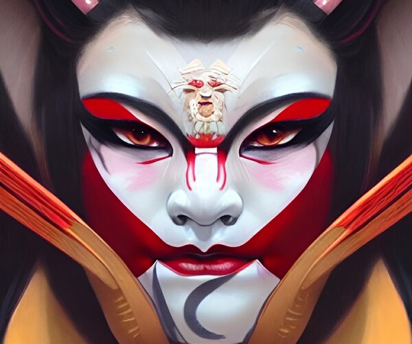 ArtStation - 00032 Mask Geisha 92jpg wonder pack | Artworks