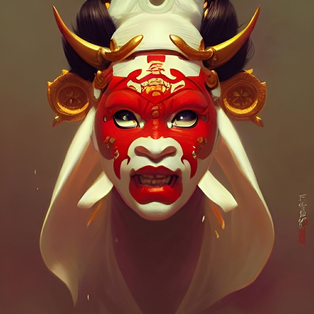 ArtStation - 00032 Mask Geisha 92jpg wonder pack | Artworks