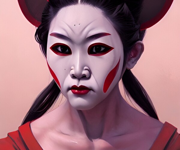ArtStation - 00032 Mask Geisha 92jpg wonder pack | Artworks