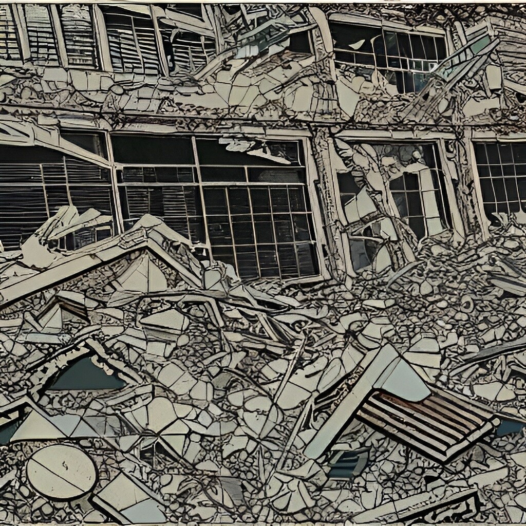 ArtStation - Destroyed facade building texture 291jpg wonder pack ...