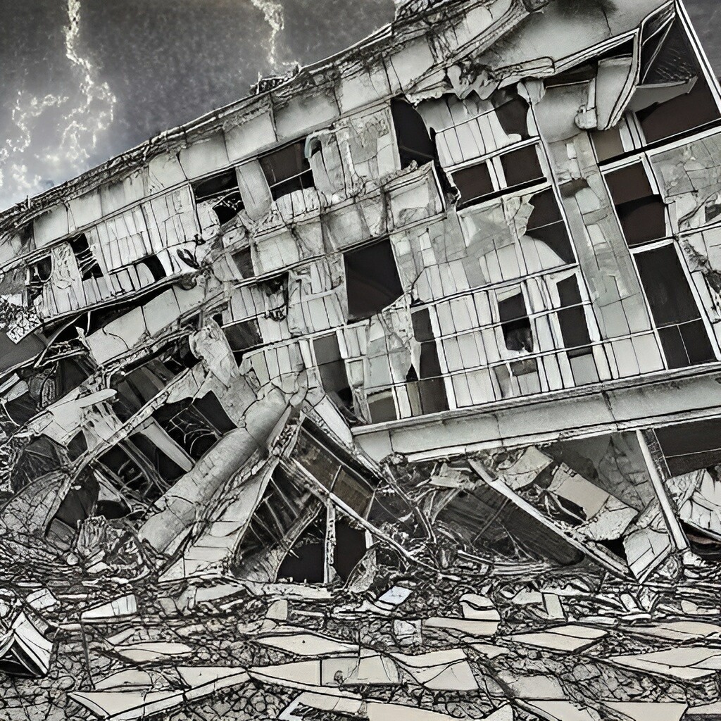 ArtStation - Destroyed facade building texture 291jpg wonder pack ...