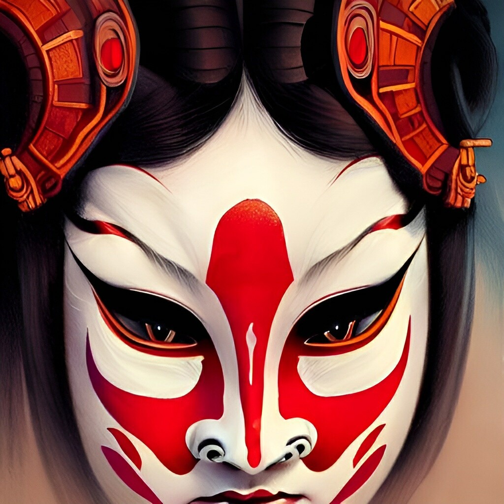 ArtStation - 00032 Mask Geisha 92jpg wonder pack | Artworks