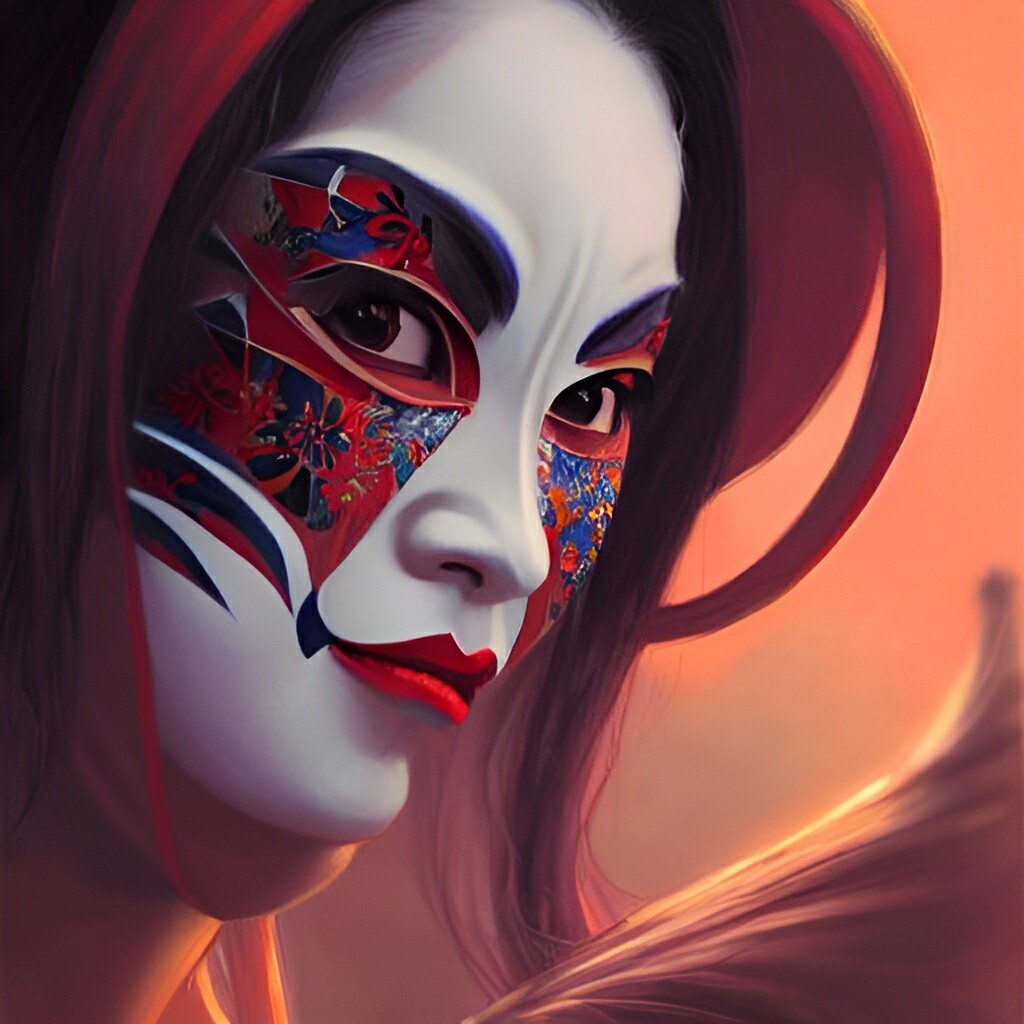 ArtStation - 00032 Mask Geisha 92jpg wonder pack | Artworks
