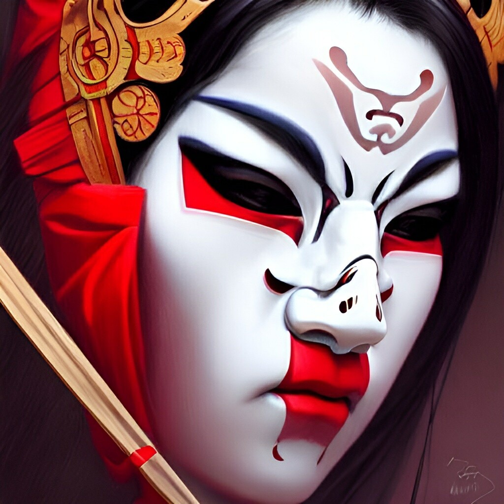 ArtStation - 00032 Mask Geisha 92jpg wonder pack | Artworks