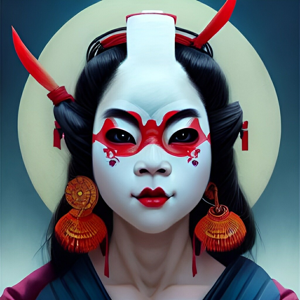 ArtStation - 00032 Mask Geisha 92jpg wonder pack | Artworks