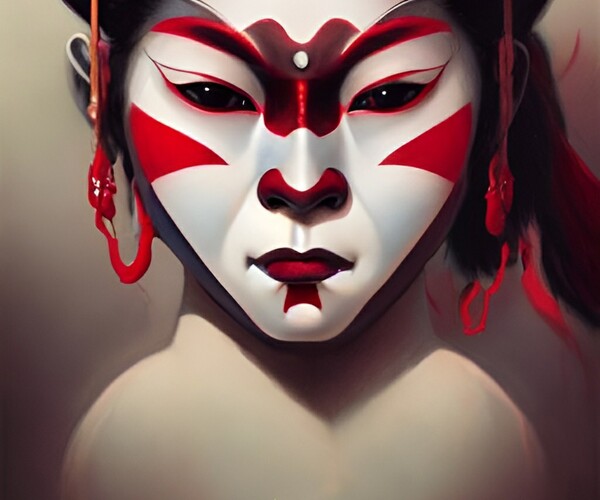 ArtStation - 00032 Mask Geisha 92jpg wonder pack | Artworks