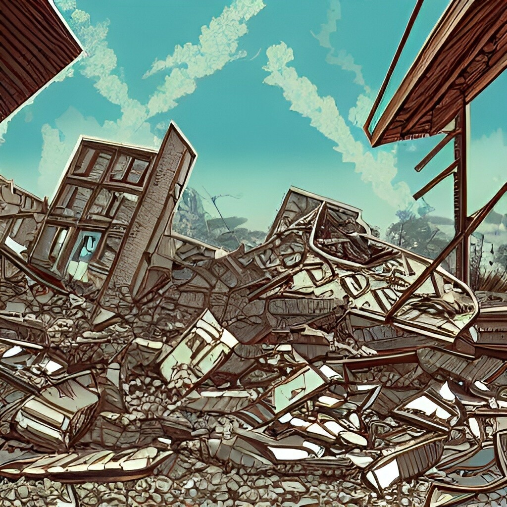 ArtStation - Destroyed facade building texture 291jpg wonder pack ...