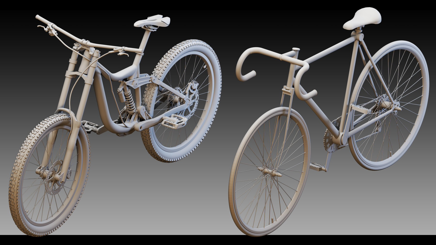 ArtStation - 40 Bicycles- Kitbash- High detail 3d models | Resources