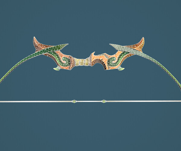 ArtStation - Snake bow and quiver | Game Assets