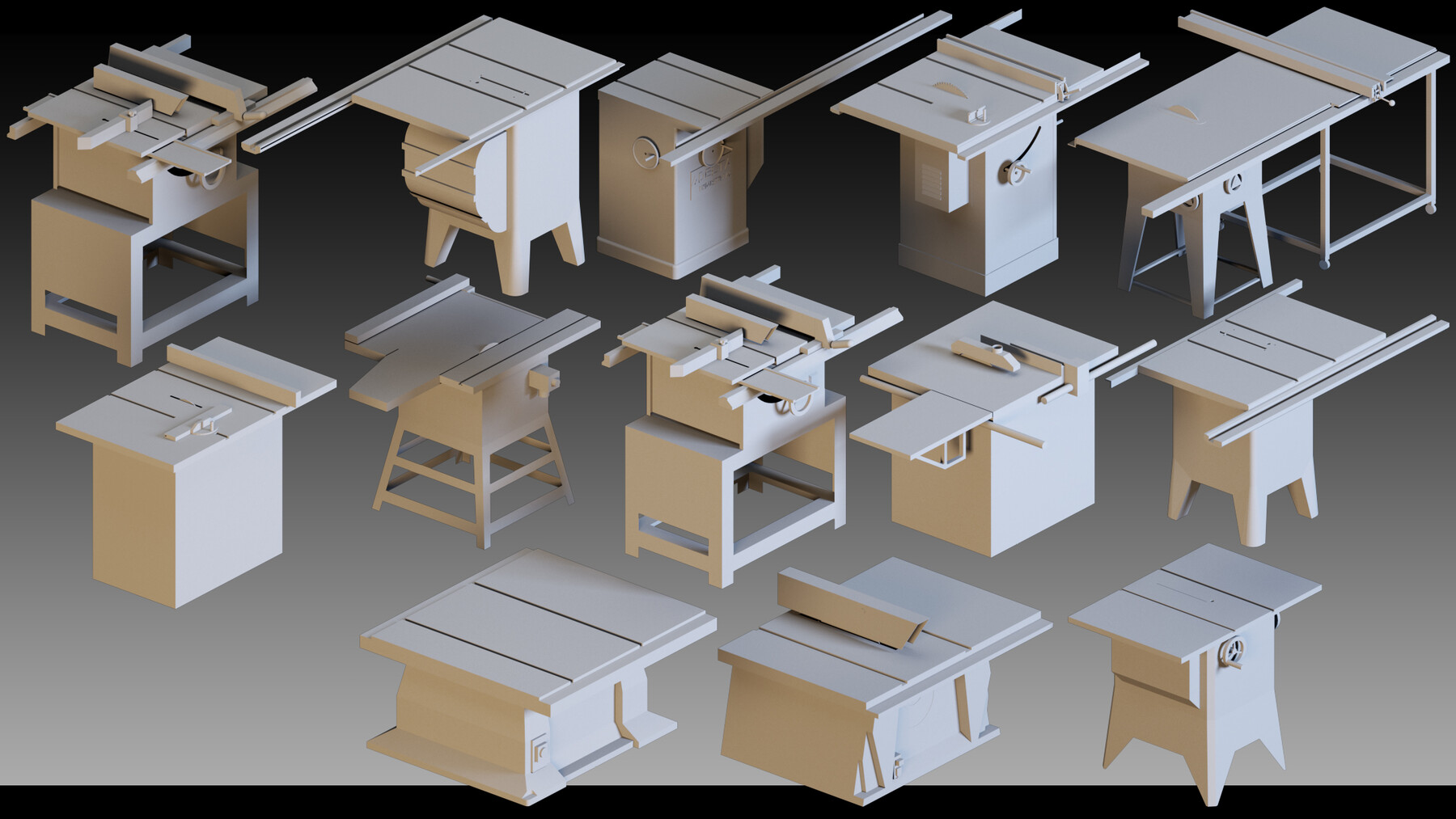 ArtStation - 41 Carpentry Equipments- Kitbash- High detail 3d models | Resources