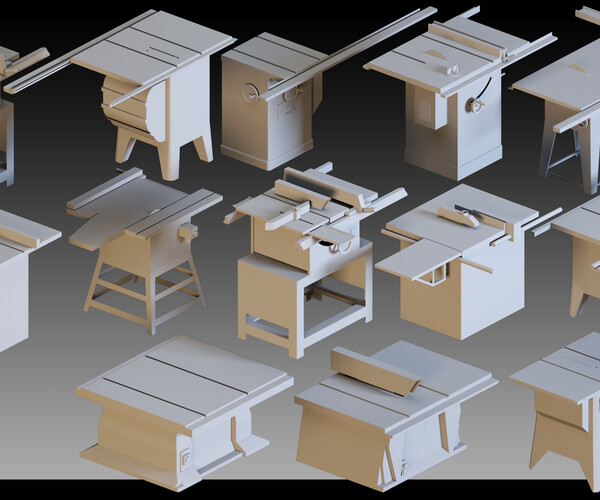 ArtStation - 41 Carpentry Equipments- Kitbash- High detail 3d models | Resources