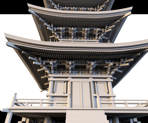 ArtStation - Pagoda- 3d Model | Resources