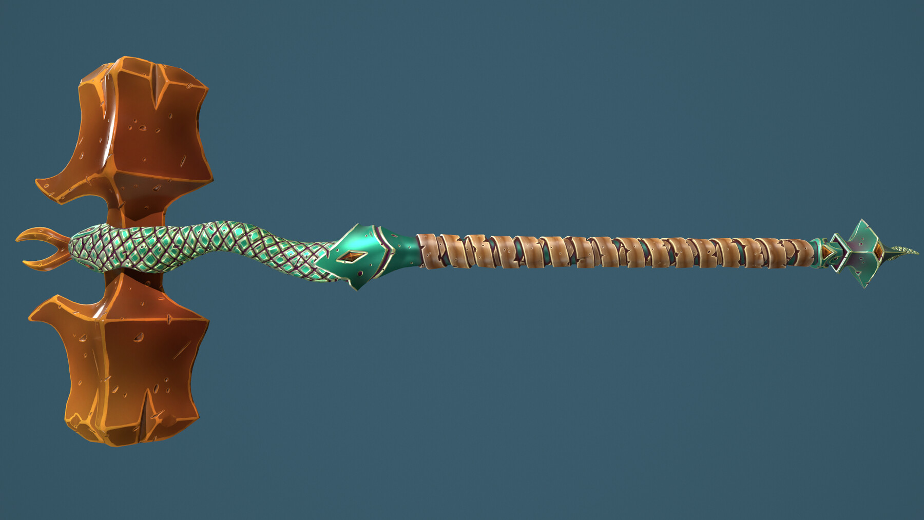 ArtStation - Snake battle hammer | Game Assets