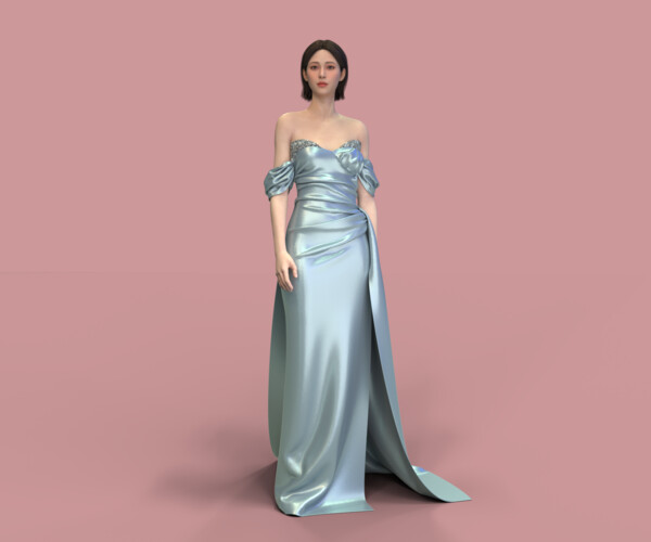 ArtStation - Realistic Model Of Female Dress | Game Assets