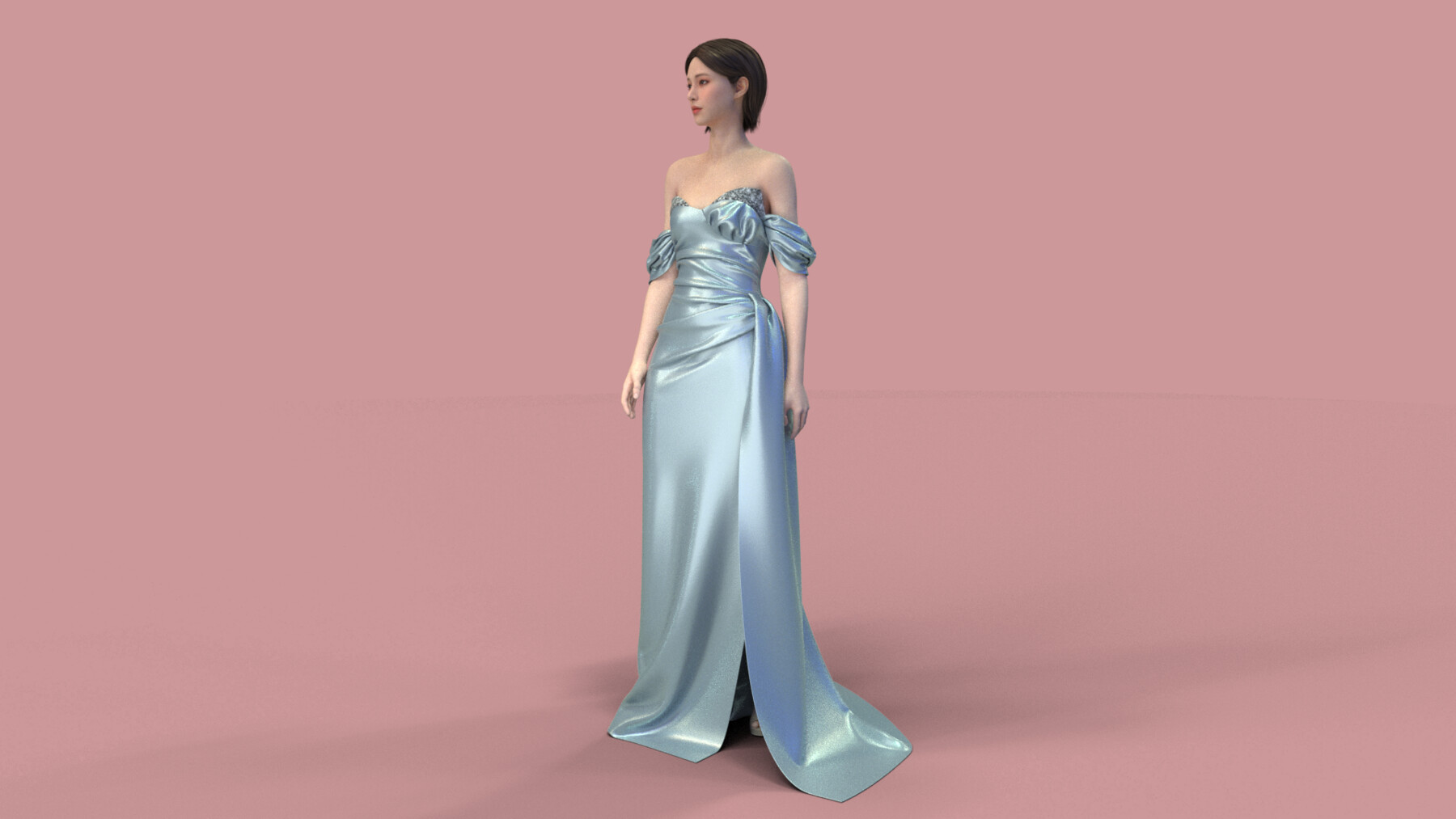 ArtStation - Realistic Model Of Female Dress | Game Assets
