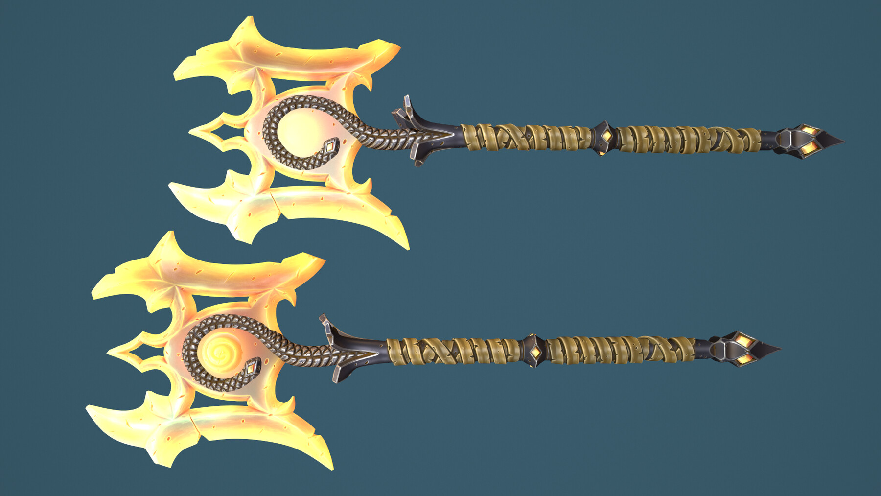 ArtStation - Snake poleaxe | Game Assets