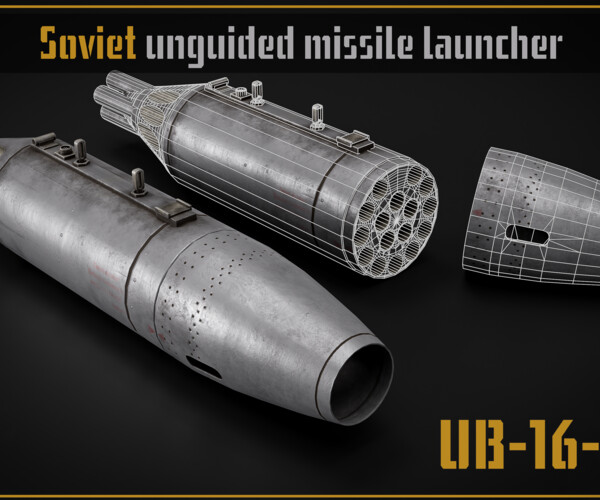 ArtStation - Game ready model of soviet UB-16-57UM unguided missile ...