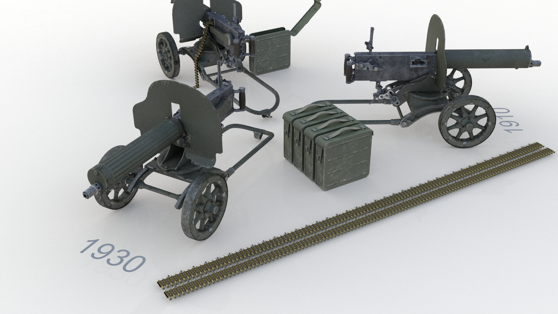 ArtStation - Maxim machine gun | Resources