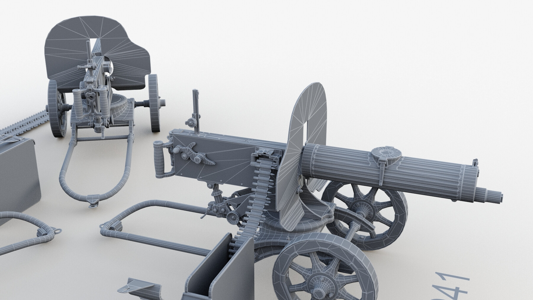 ArtStation - Maxim machine gun | Resources