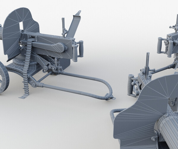 ArtStation - Maxim machine gun | Resources