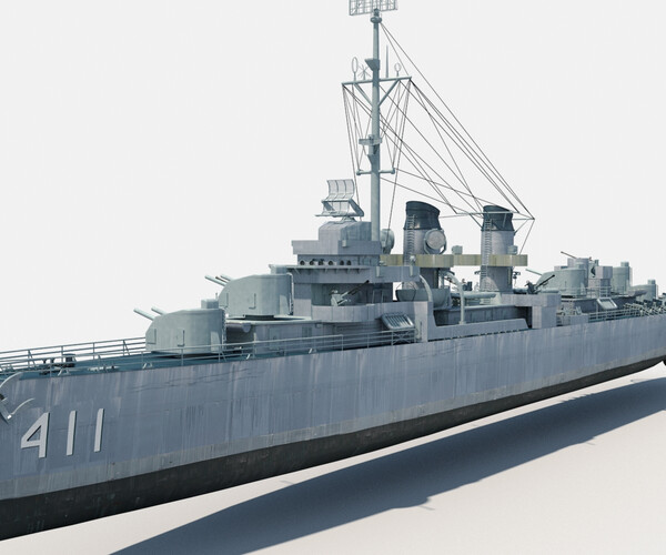 ArtStation - Allen M Sumner-class destroyer | Resources