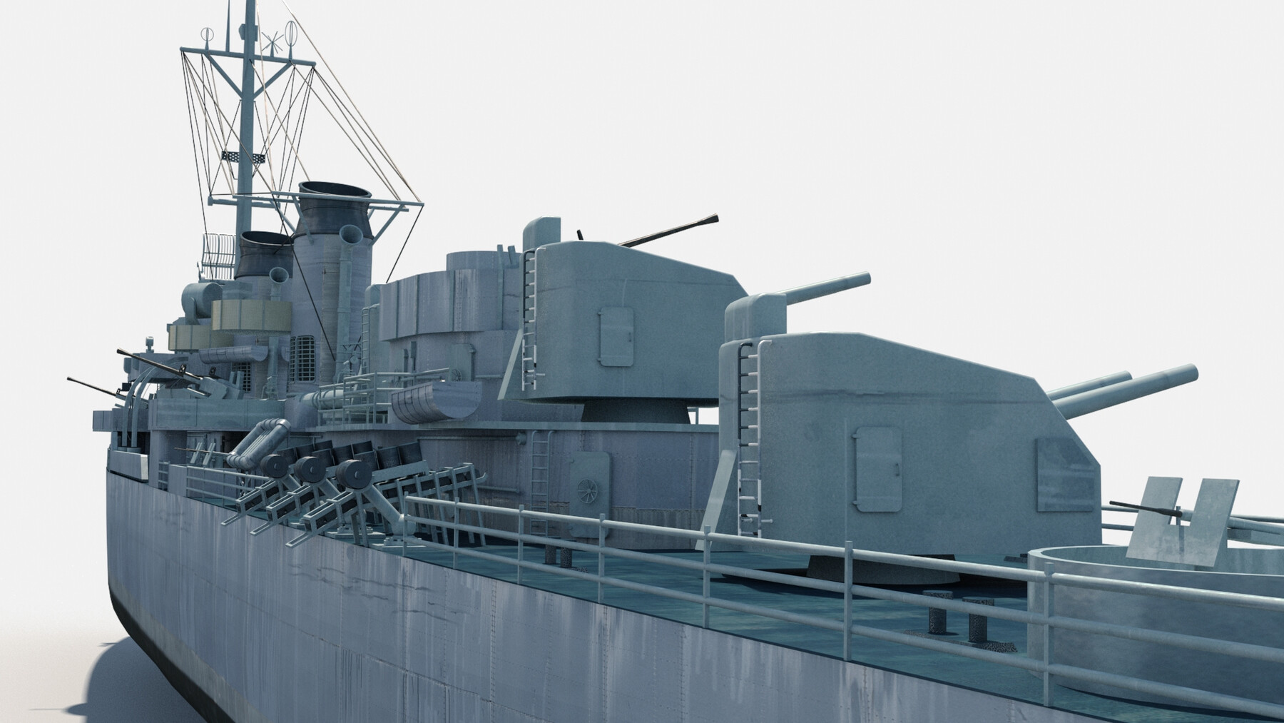 ArtStation - Allen M Sumner-class destroyer | Resources