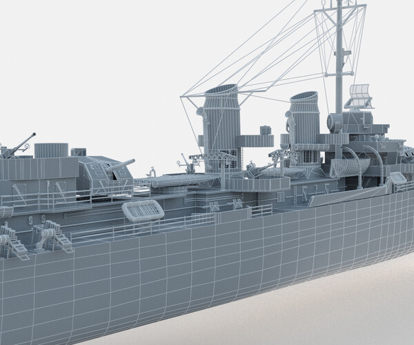 ArtStation - Allen M Sumner-class destroyer | Resources