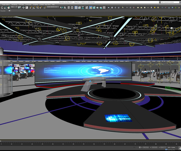 ArtStation - Virtual TV Studio Sets - Collection Vol 14 - 4 PCS DESIGN ...