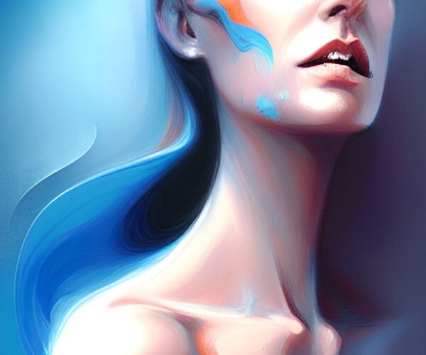 ArtStation - Shape Of Woman Body Colors Liquid Paint 1300 jpg wombo art ...