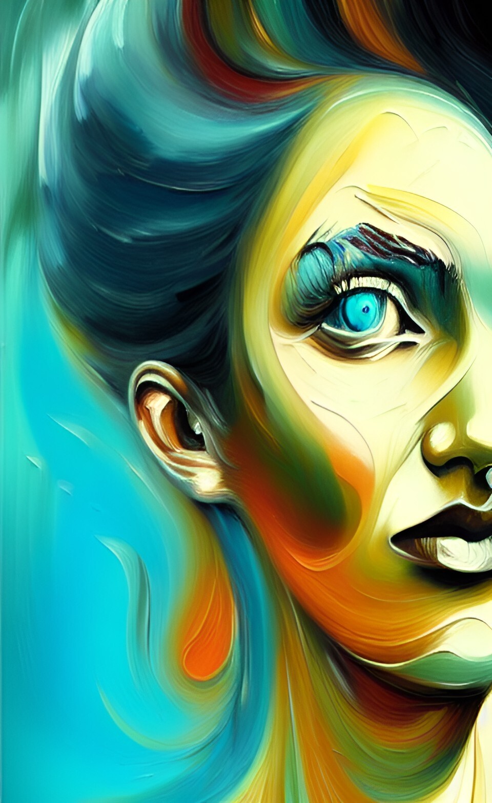 ArtStation - Shape Of Woman Body Colors Liquid Paint 1300 jpg wombo art ...