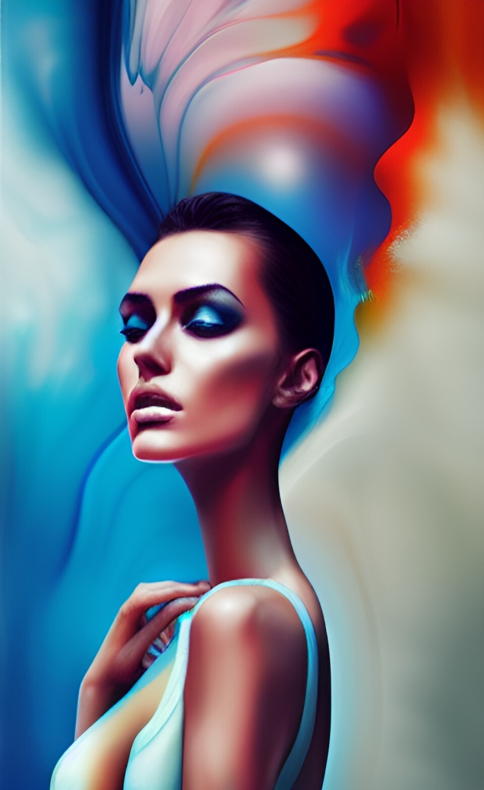 ArtStation - Shape Of Woman Body Colors Liquid Paint 1300 jpg wombo art ...