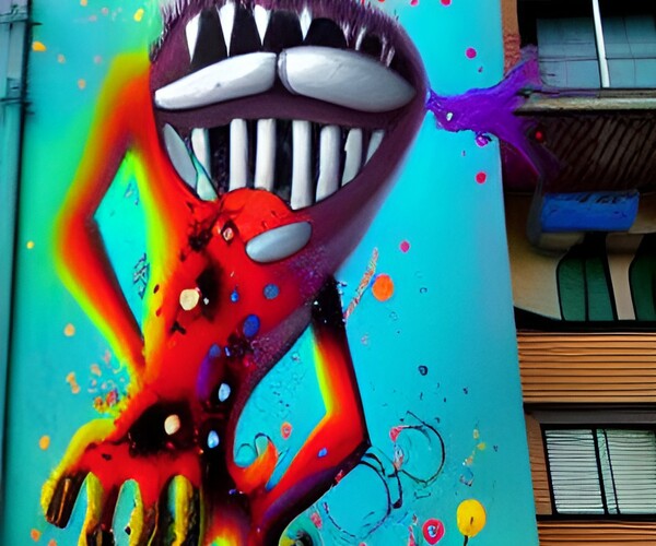ArtStation - Monster Jazz Graffity Street art 311 jpg wombo art | Artworks