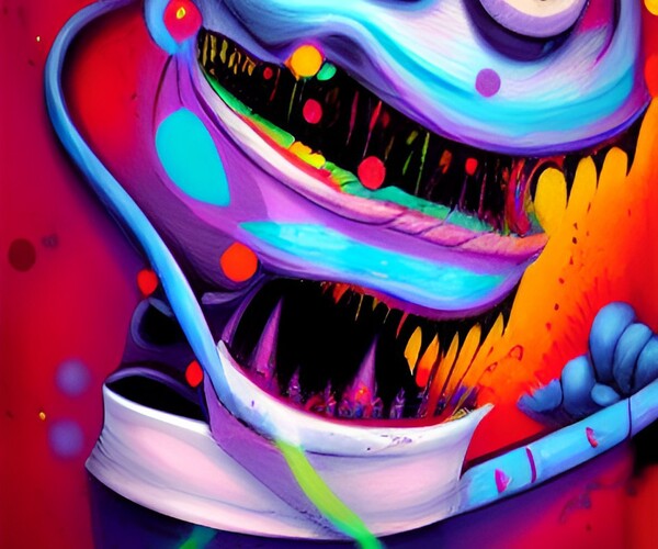 ArtStation - Monster Jazz Graffity Street art 311 jpg wombo art | Artworks