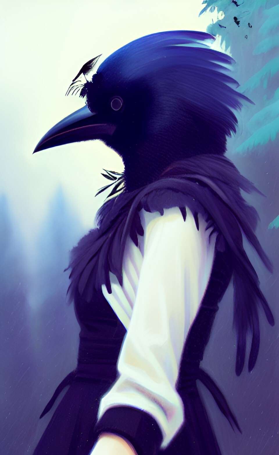 ArtStation - crow time 150 jpg wombo art | Artworks