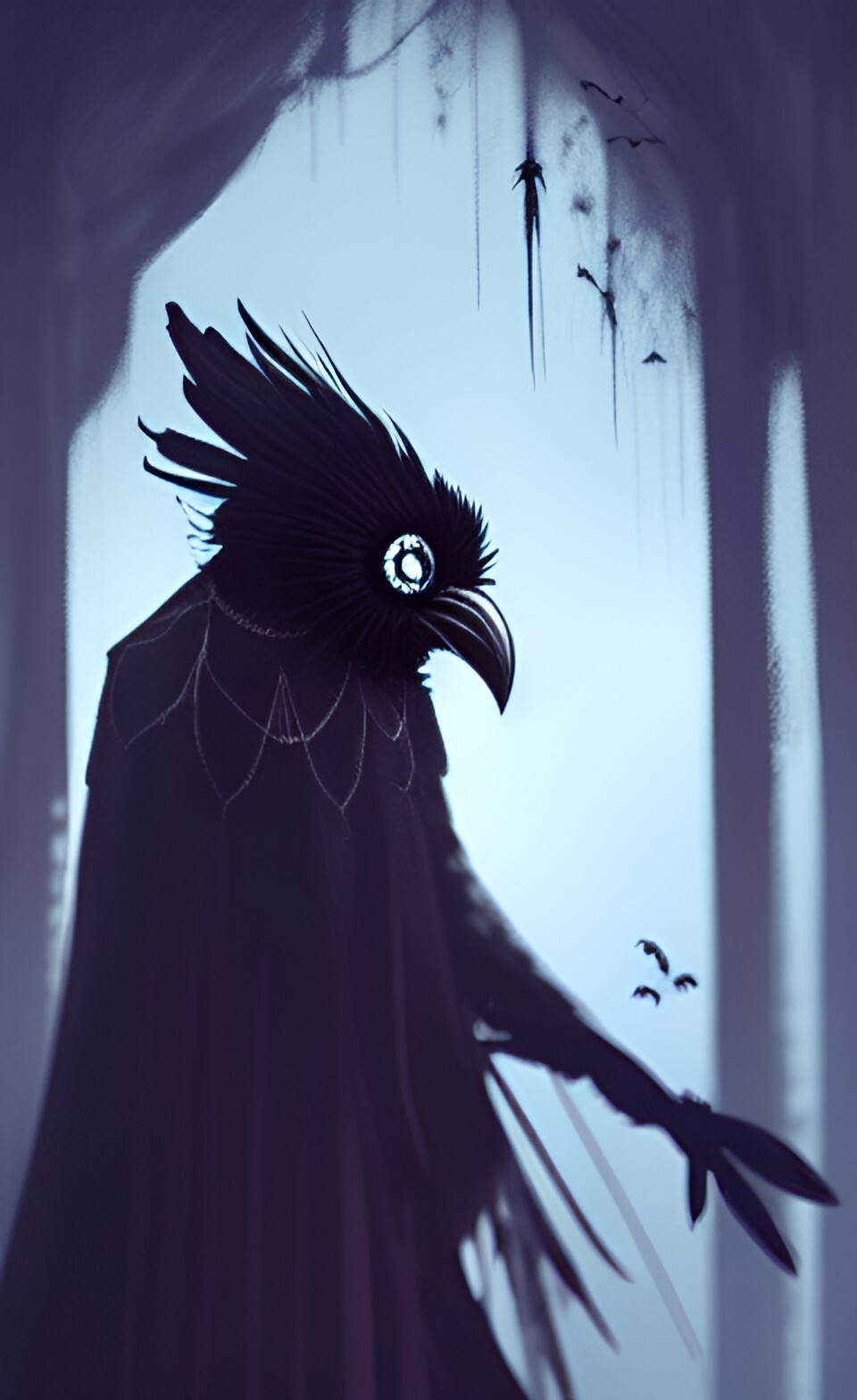 ArtStation - crow time 150 jpg wombo art | Artworks