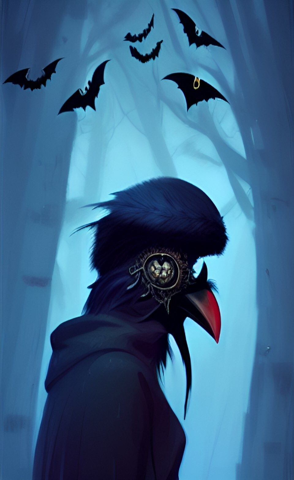 ArtStation - crow time 150 jpg wombo art | Artworks
