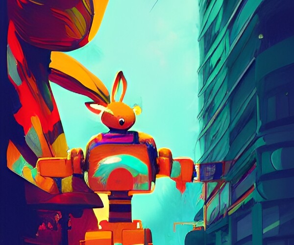 ArtStation - Ready rabbit sky command 468jpg wombo art | Artworks