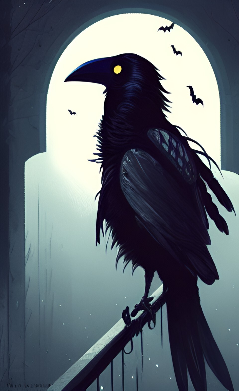 ArtStation - crow time 150 jpg wombo art | Artworks