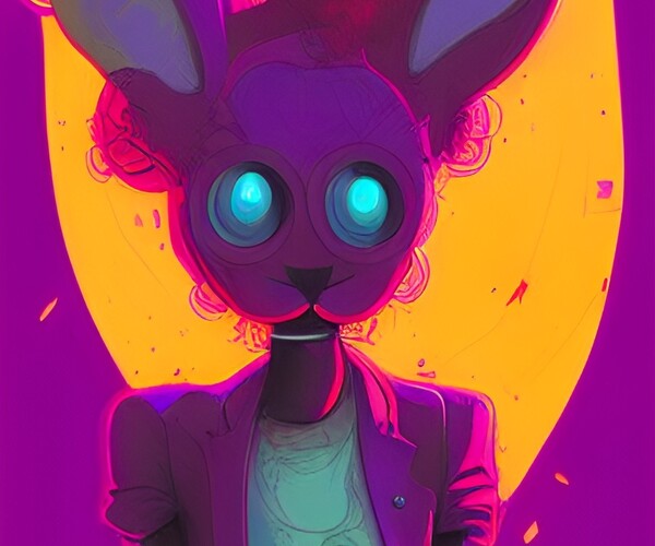 ArtStation - Ready rabbit sky command 468jpg wombo art | Artworks