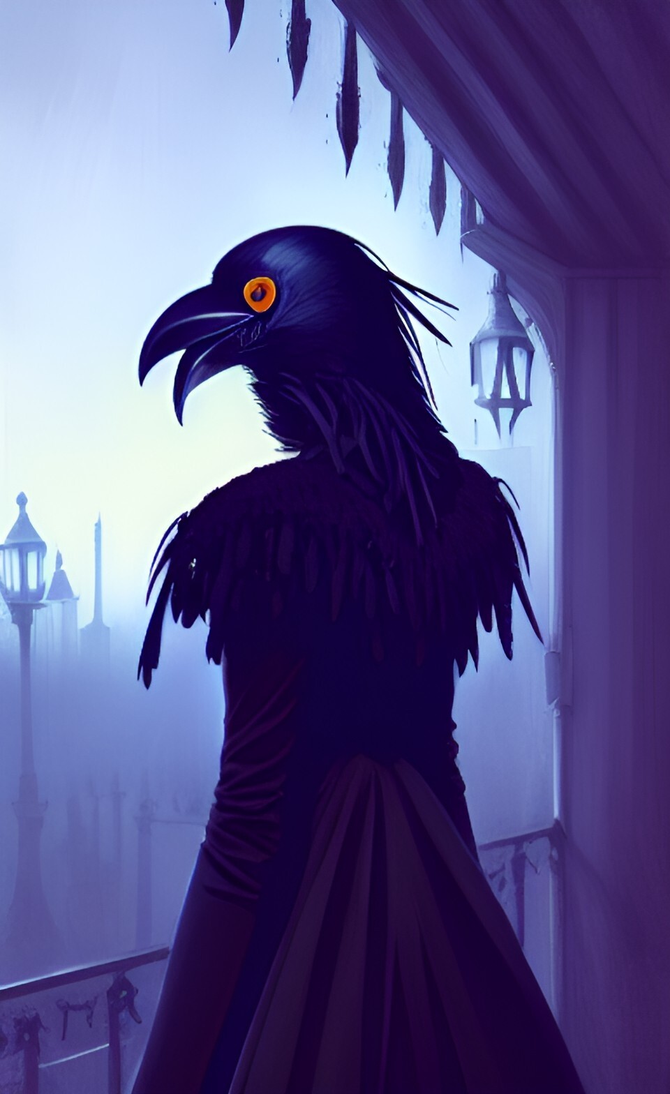 ArtStation - crow time 150 jpg wombo art | Artworks