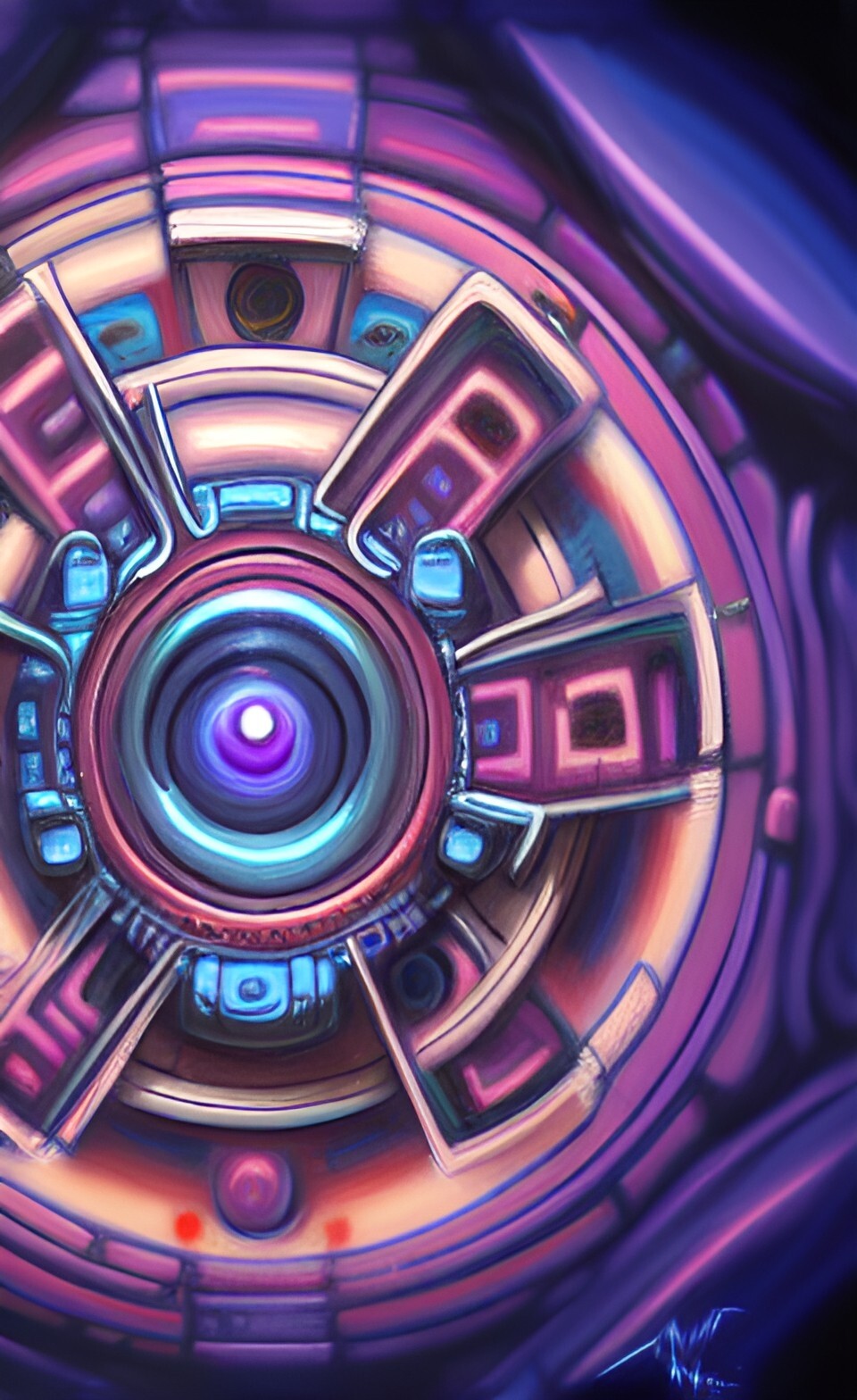 ArtStation - Eye Center Cyborg Factory 311jpg wombo art | Artworks