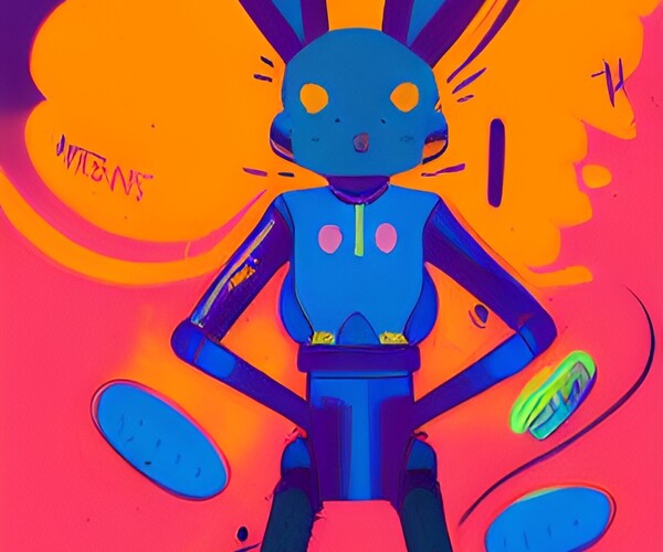 ArtStation - Ready rabbit sky command 468jpg wombo art | Artworks