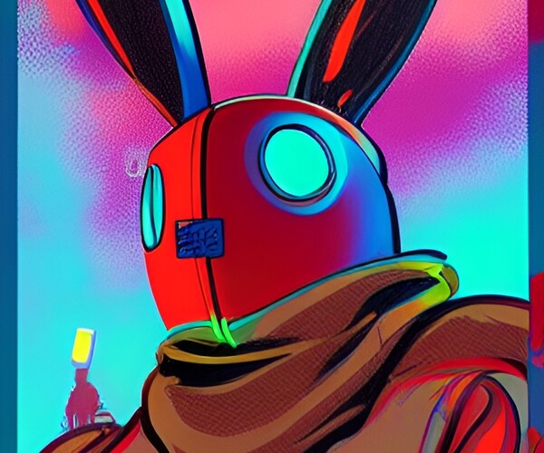 ArtStation - Ready rabbit sky command 468jpg wombo art | Artworks