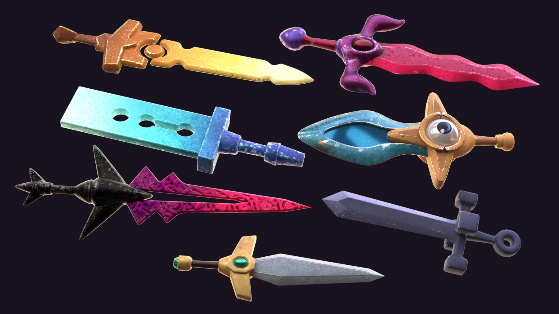 ArtStation - 7 Swords bundle | Game Assets