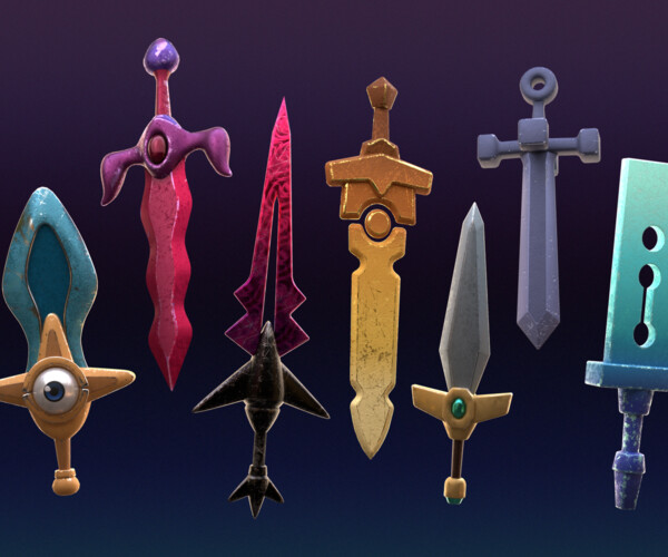 ArtStation - 7 Swords bundle | Game Assets