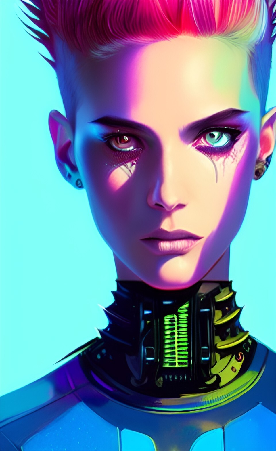 ArtStation - Cyber punk lady 260 jpg wombo art | Artworks