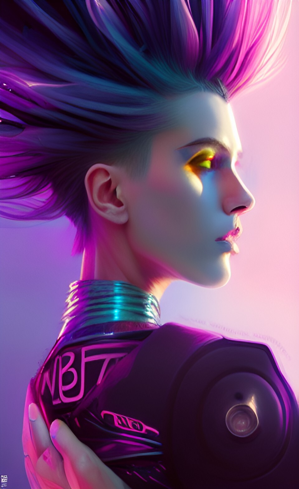 ArtStation - Cyber punk lady 260 jpg wombo art | Artworks