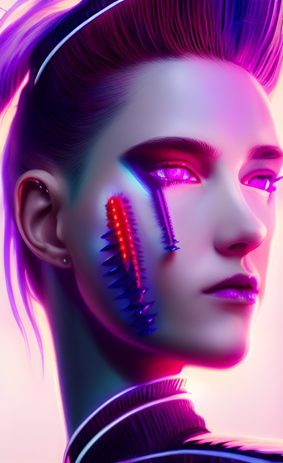 ArtStation - Cyber punk lady 260 jpg wombo art | Artworks